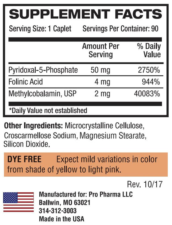 Dosing + Product Info – Folinic Plus